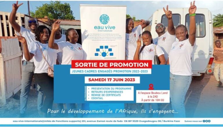 Sortie de promotion Jeunes Cadres Engagés 2022-2023 - EAU VIVE ...